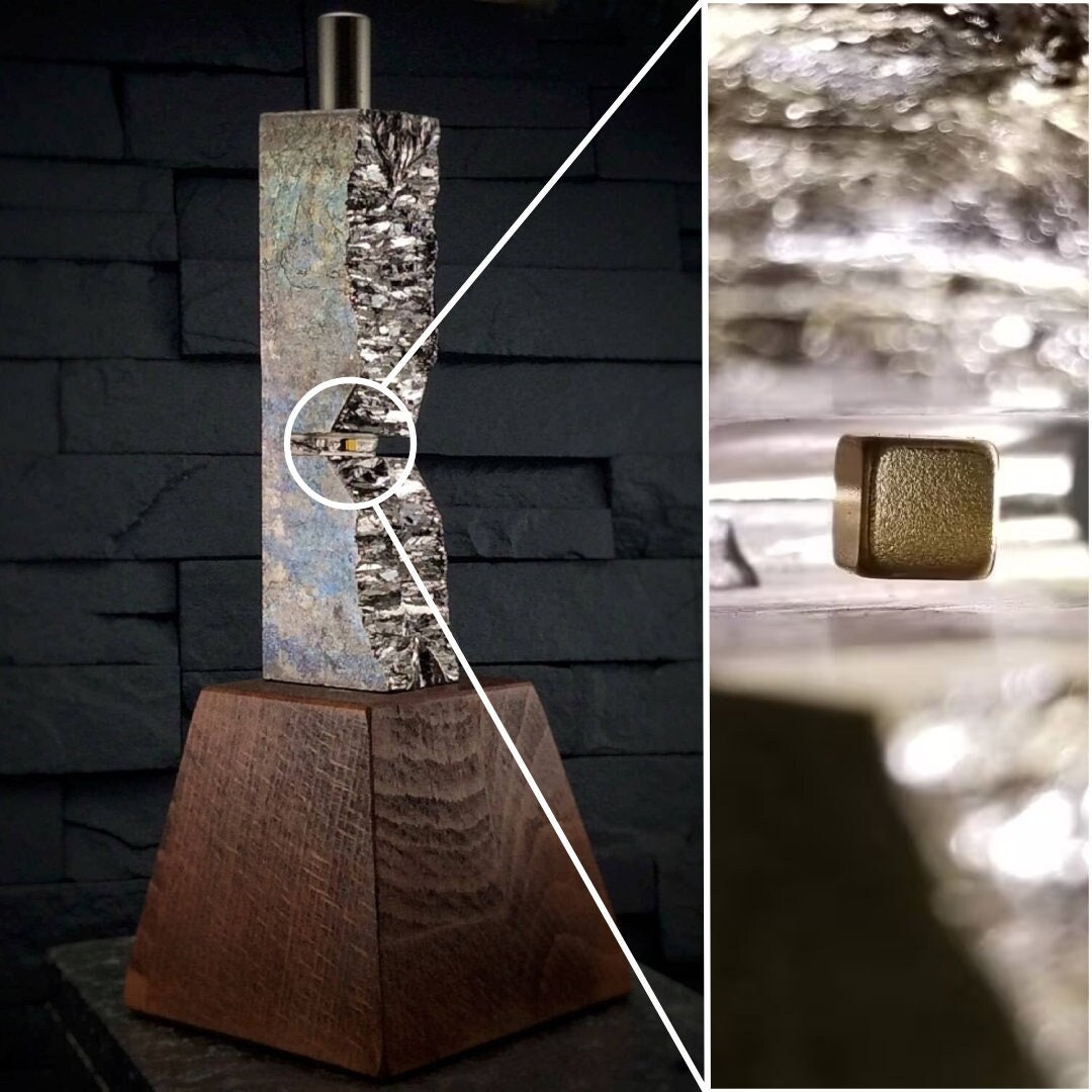 Levitation Sculpture "monolith", Kinetic Bismuth Physics Novelty ...