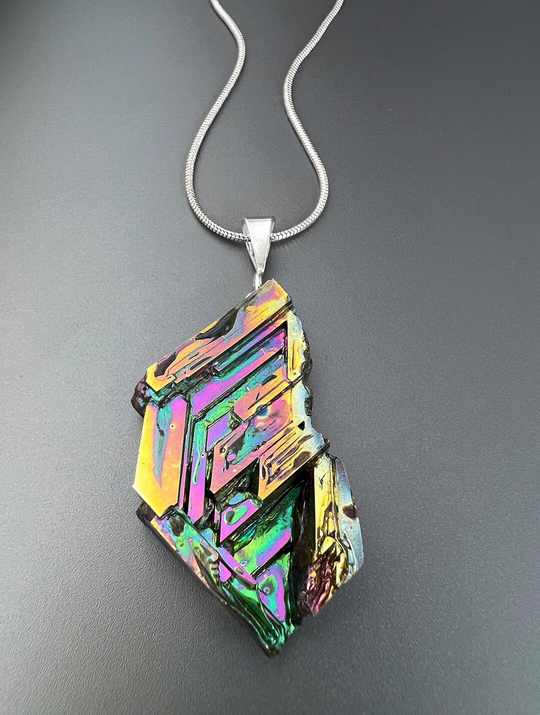 Mirrors in the Crayon Factory Iridescent Bismuth Crystal - Etsy