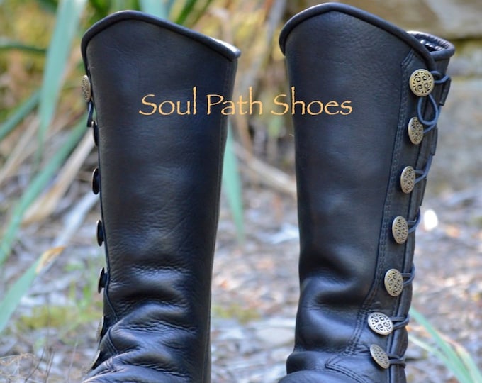 Custom Black Leather Boots : Made to Order - Custom Fit - Custom ...