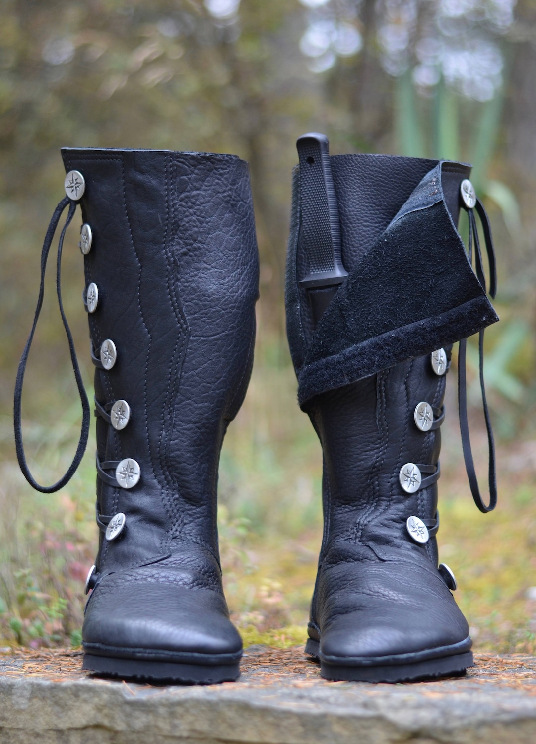 Jack Burton Action Boots With Hidden Boot Knife: Made to Order Stealth ...
