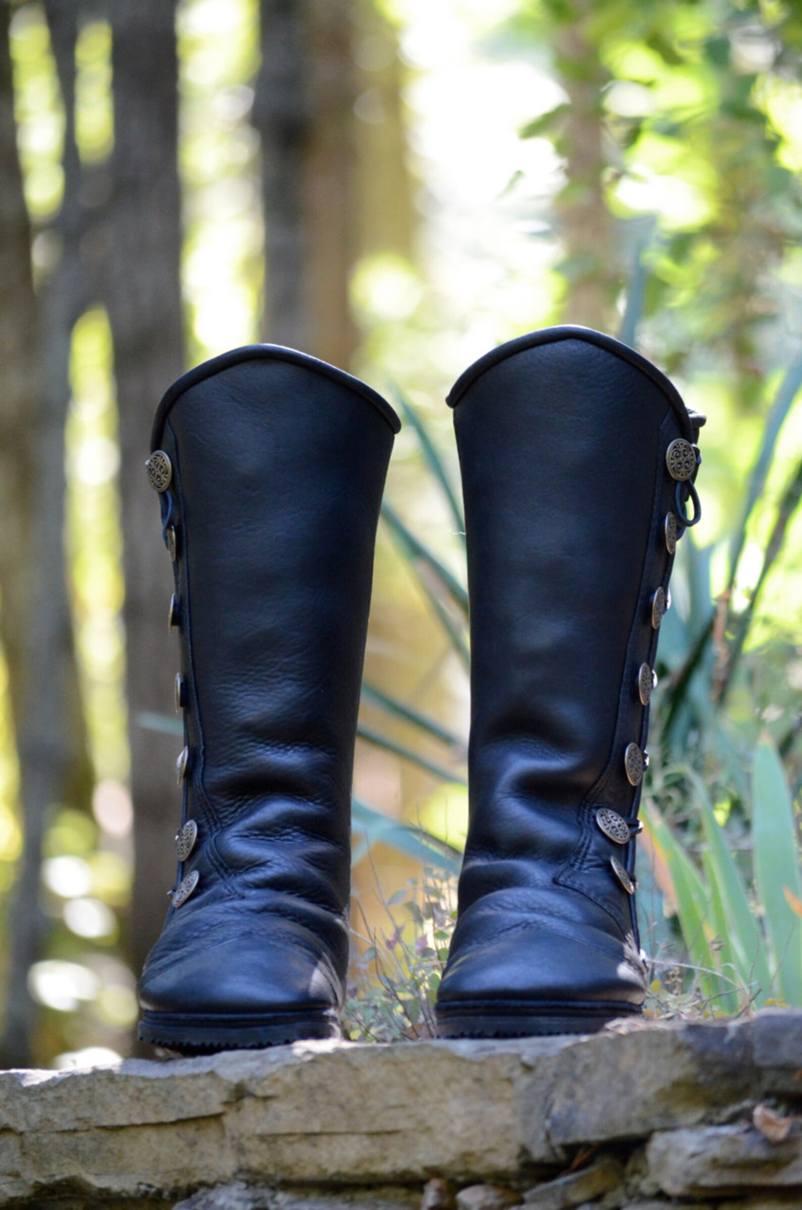 Custom Black Leather Boots : Made to Order Custom Fit - Etsy