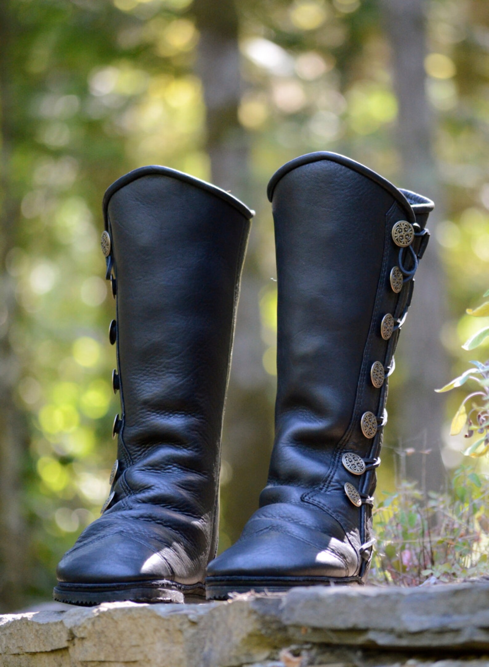Custom Black Leather Boots : Made to Order Custom Fit - Etsy