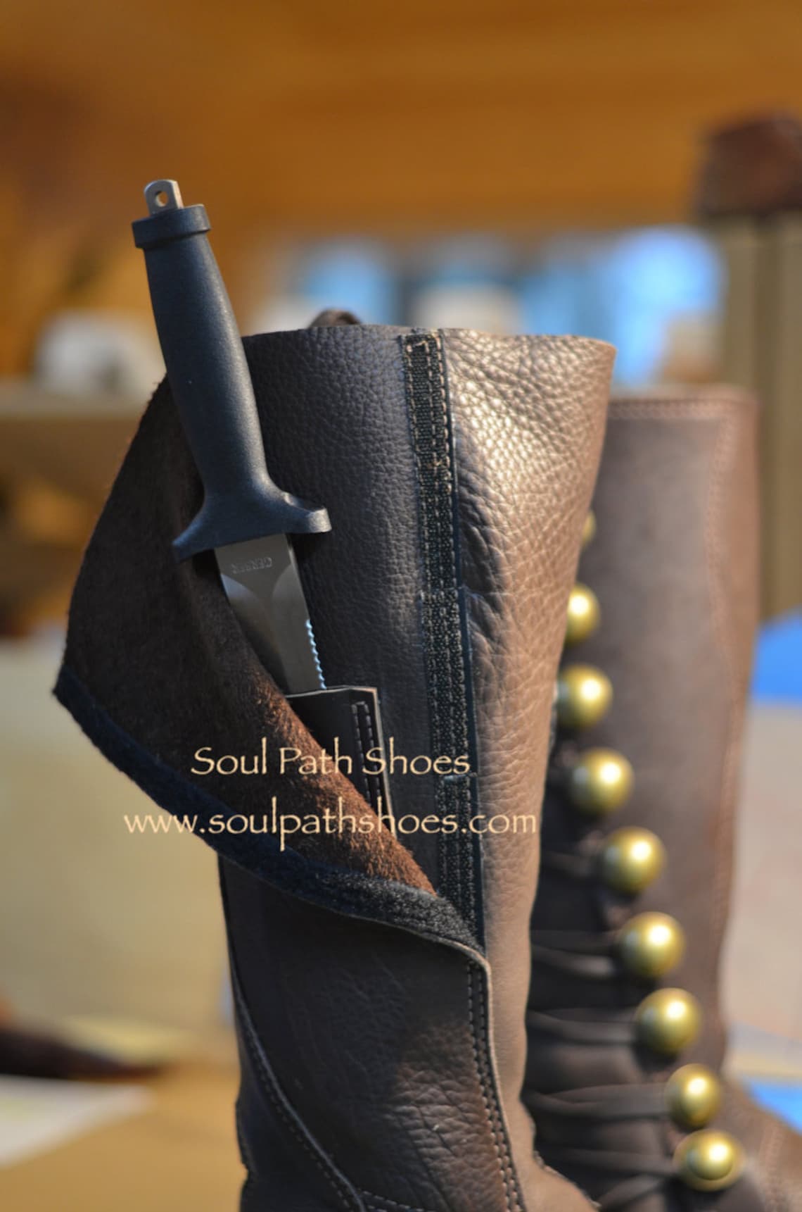 Jack Burton Action Boots With Hidden Boot Knife: Made to Order Stealth ...