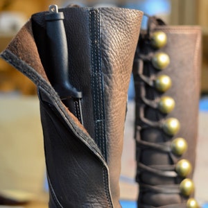 Jack Burton Action Boots With Hidden Boot Knife: Made to Order ...