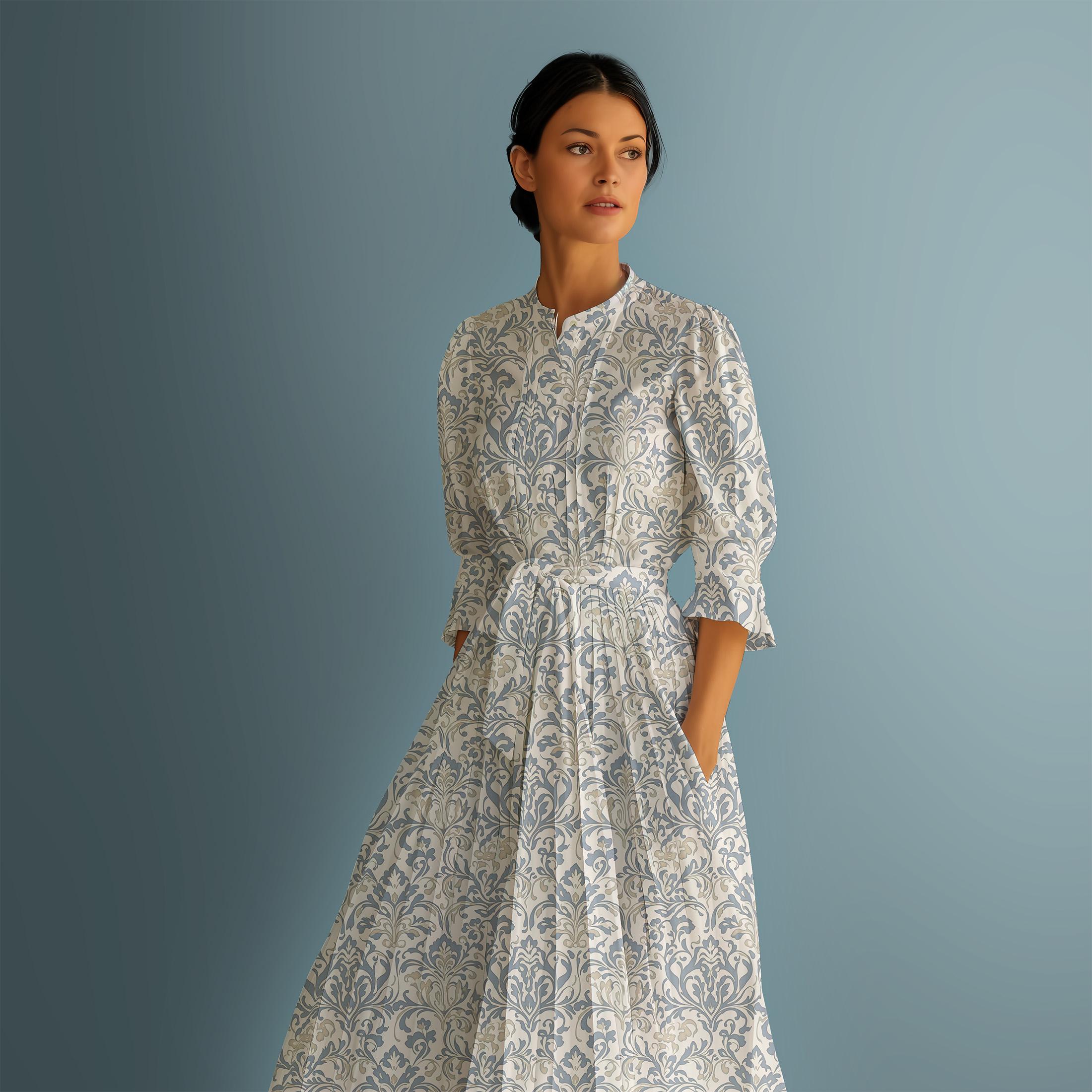 Natural Dress Mockup, Fabric Mock-up (PSD+JPG), Textile Template Easy ...