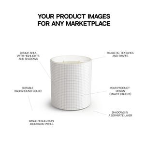 Two Wicks Frosted Glass Candle 3D Mockup, Double Wick Cylindrical ...