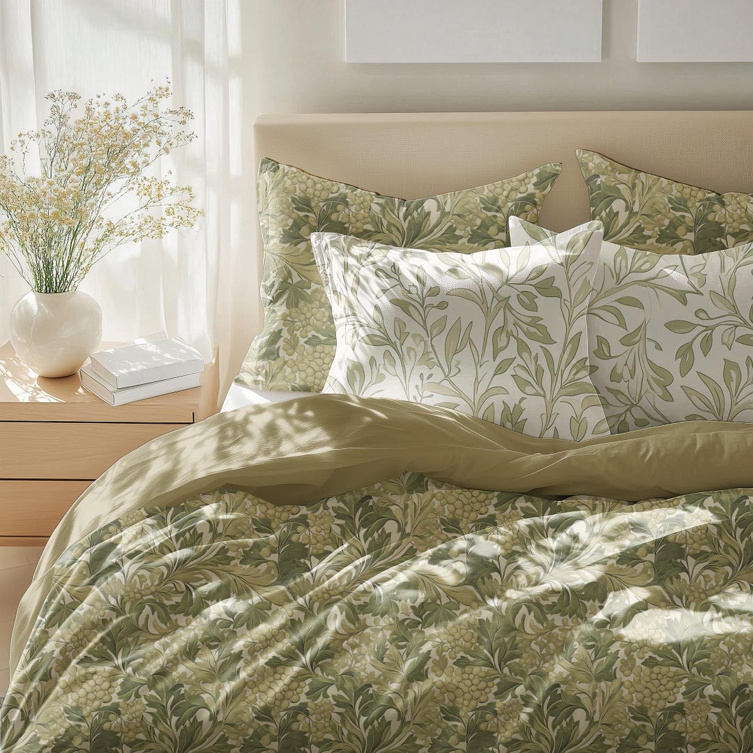 Realistic Bedding Fabric Pattern Preview, Bed Linen Mockup (PSD Smart ...