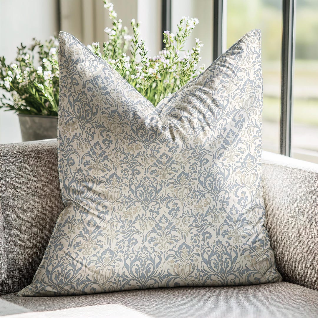 Square Pillow Mockup (PSD), Fabric Seamless Pattern Preview, Textile ...