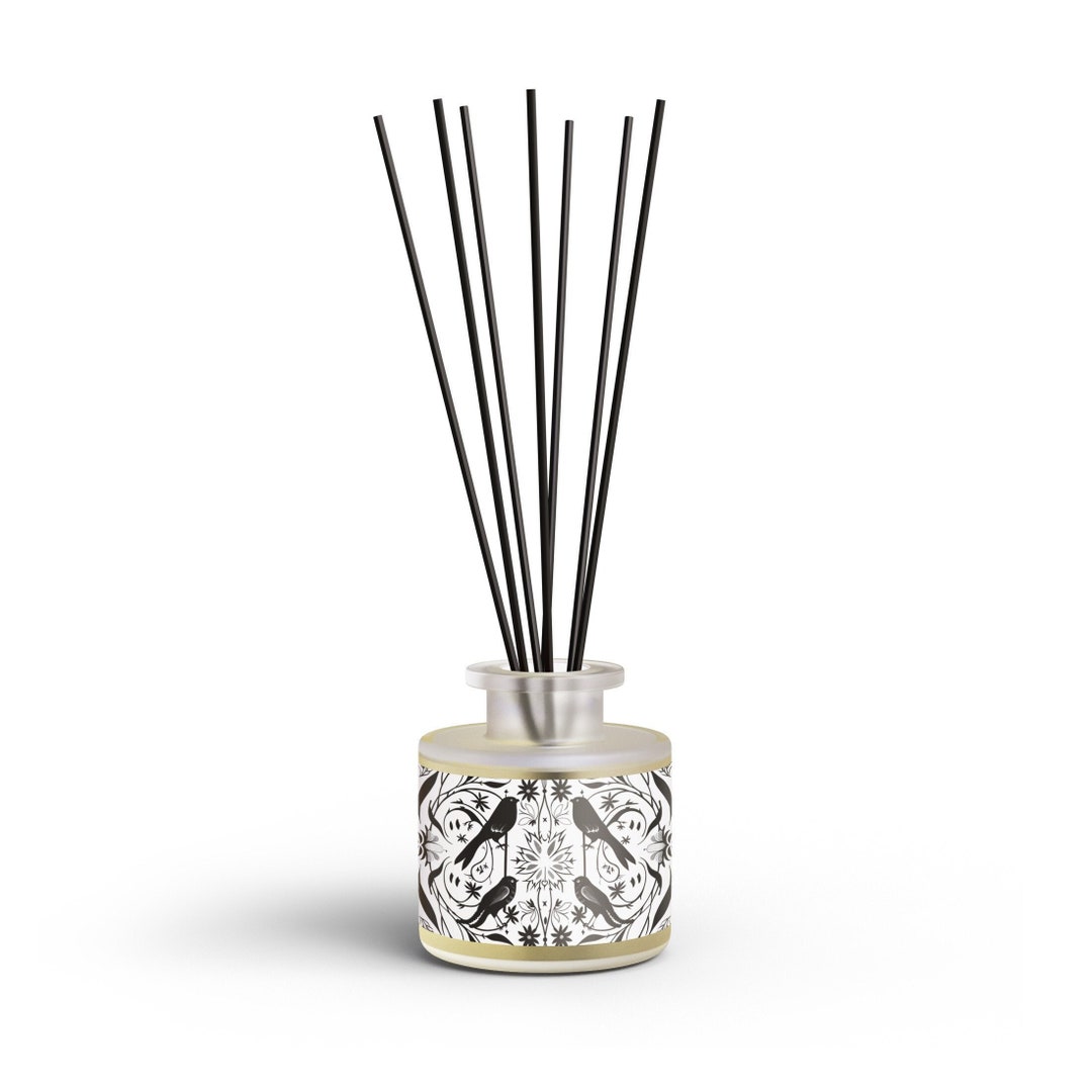 Reed Diffuser Mockup, Frosted Glass Adjustable Aroma Diffuser Bottle ...