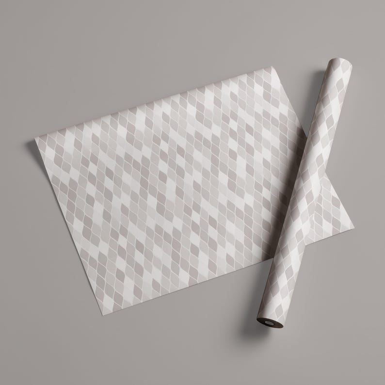 Wrapping Paper Mockup | Flat Lay Sheet & Roll Display | Editable Design ...