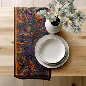 Editable Table Runner Mockup (PSD), Natural Fabric Seamless Pattern ...