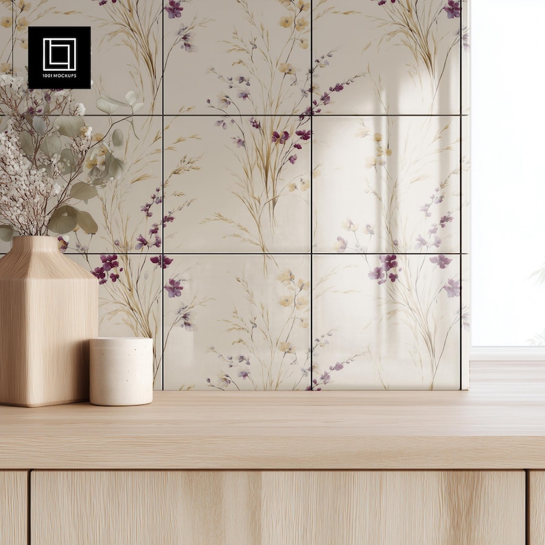 Minimal Glossy Ceramic Tiling Preview Template, Kitchen Tiled Wall ...