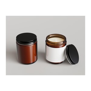 Custom Candle Mockup, Realistic 3D Candle Jar Template, Professional High-quality Candle Mock-up ...