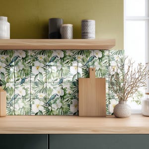 Editable Kitchen Tiled Wall Mockup (PSD), Minimal Glossy Ceramic Tiling ...