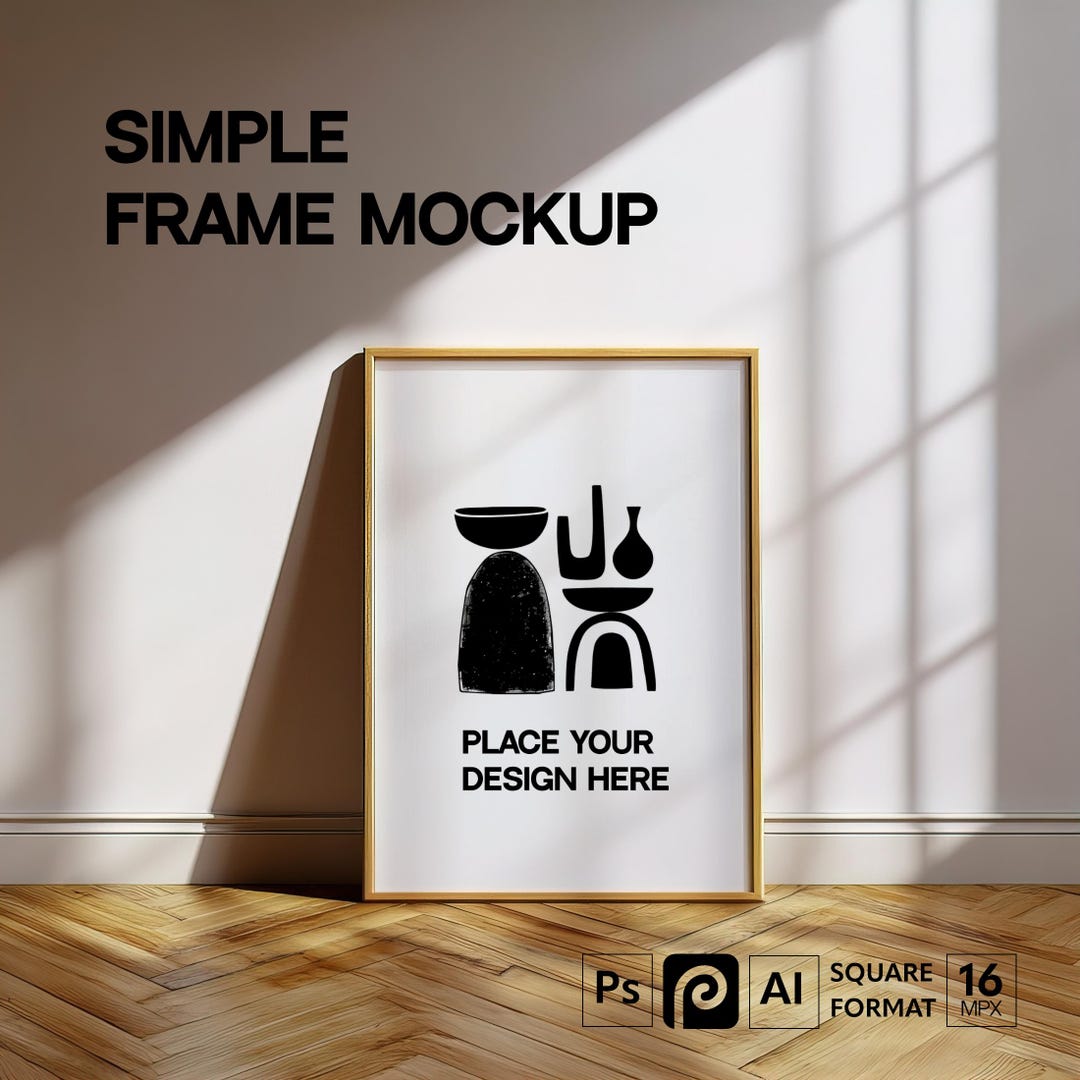 Print Mock-up, Realistic Poster Artwork Frame Mockup, Easy to Use ...