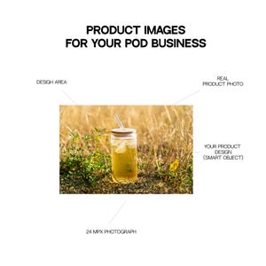 Hot Summer Glass Can Mockup, Real Photo 16 Oz Sipper Glass Mockup ...