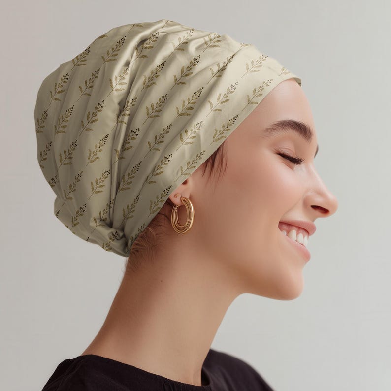 Cotton Scarf Turban Mockup | Female Model Styling Template | Selectable ...