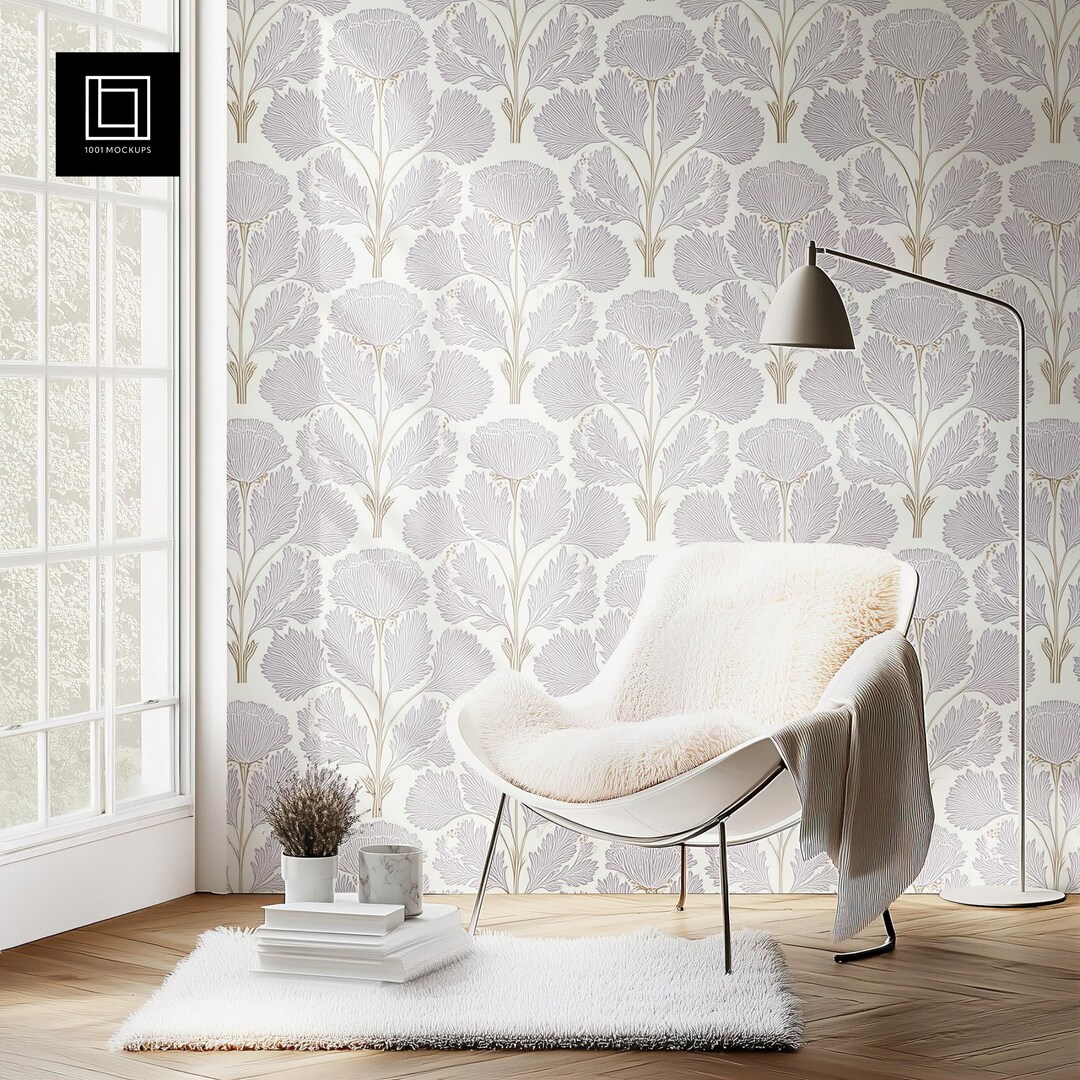 Wallpaper Mockup (editable PSD), Blank Wall Pattern Preview Mock-up ...
