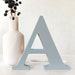 Wooden Letter Monogram Free Standing Shelf Accent Housewarming or ...