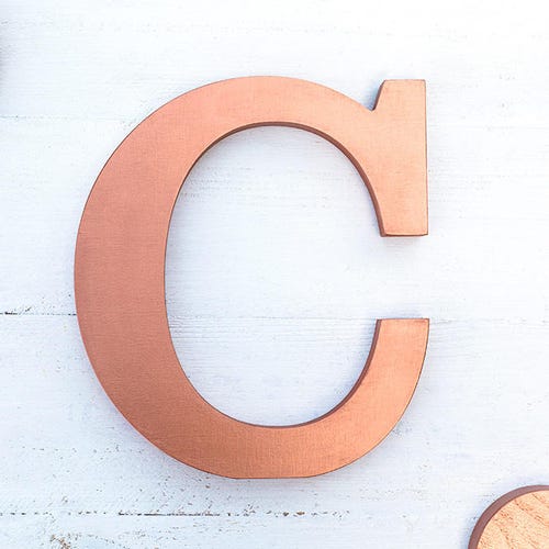 Copper Letters Decorative Letters Copper Wall Decor | Etsy