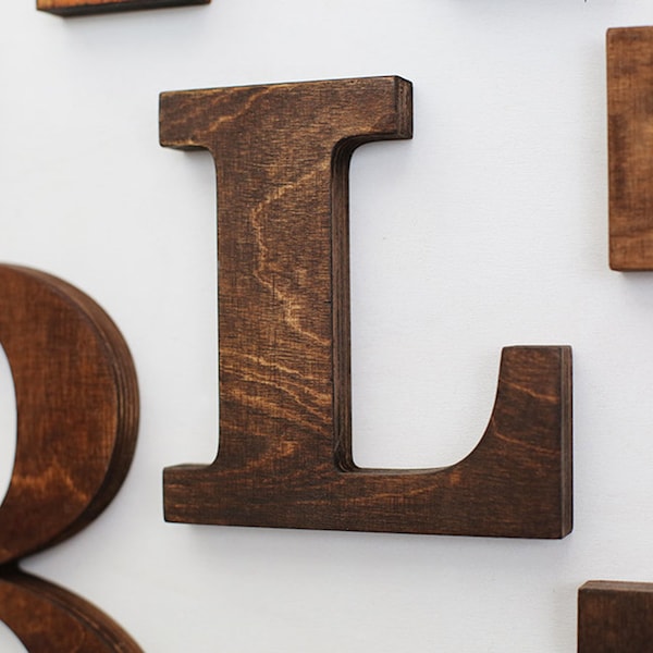 Rustic Wood Letters - Etsy