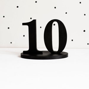 Rustic Wooden Table Numbers 1-10 for Wedding Centerpieces: Freestanding ...