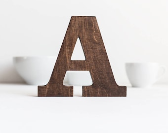 Rustic Wood Letters Baltic Birch Wooden 18 12 16 24 Inch Tall Custom ...