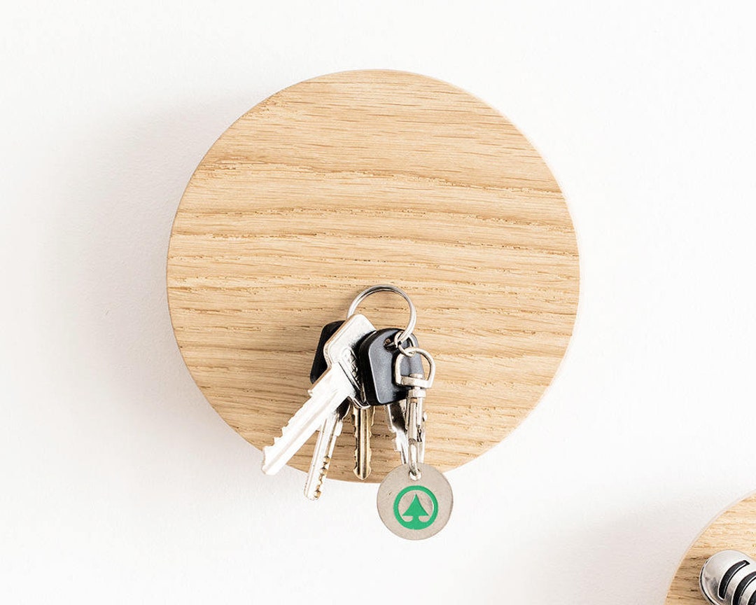 Home Key Holder Magnetic Key Holder Wood Wall Hook Wooden - Etsy
