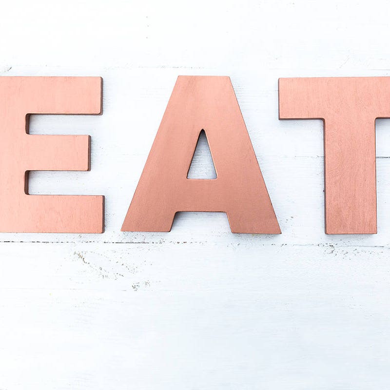 Copper Eat Sign - Etsy