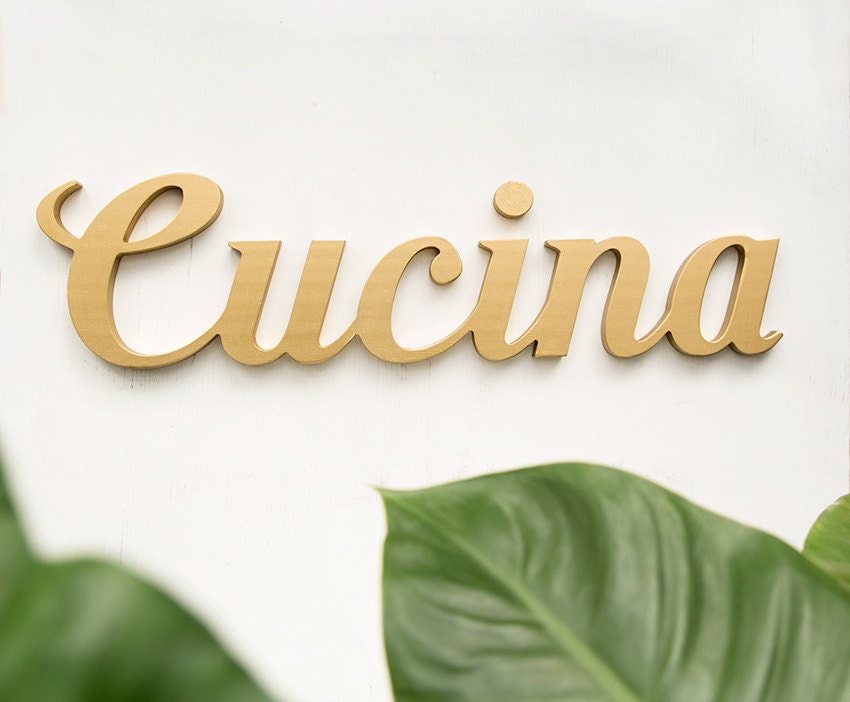 Cucina sign kitchen gallery wall italian home decor | Etsy