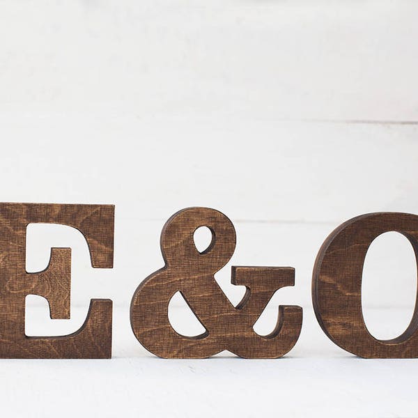 Rustic Wood Letters - Etsy