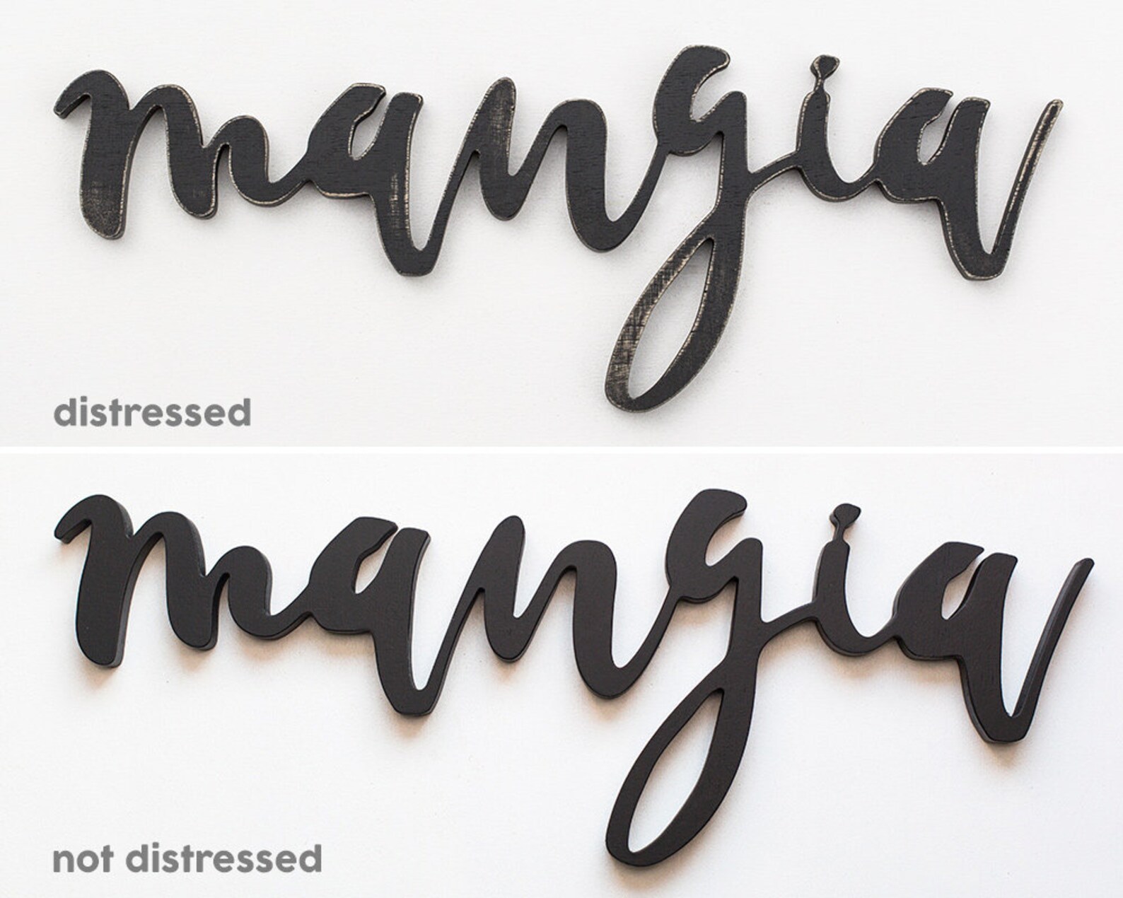 Mangia Sign Wooden Kitchen Sign Italian Kitchen Decor | Etsy