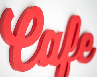 Cafe Sign, Cafe Sign Wood, Restaurant Sign, Restaurant Decor, Kitchen ...