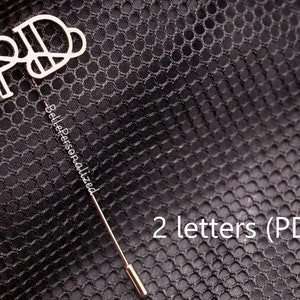 Personalized Initial Lapel Pin Personalized Name Pin Suit - Etsy