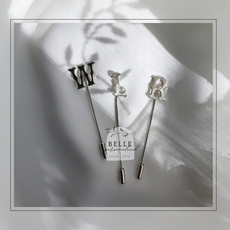 Personalized Initial Lapel Pin Personalized Name Pin Suit - Etsy