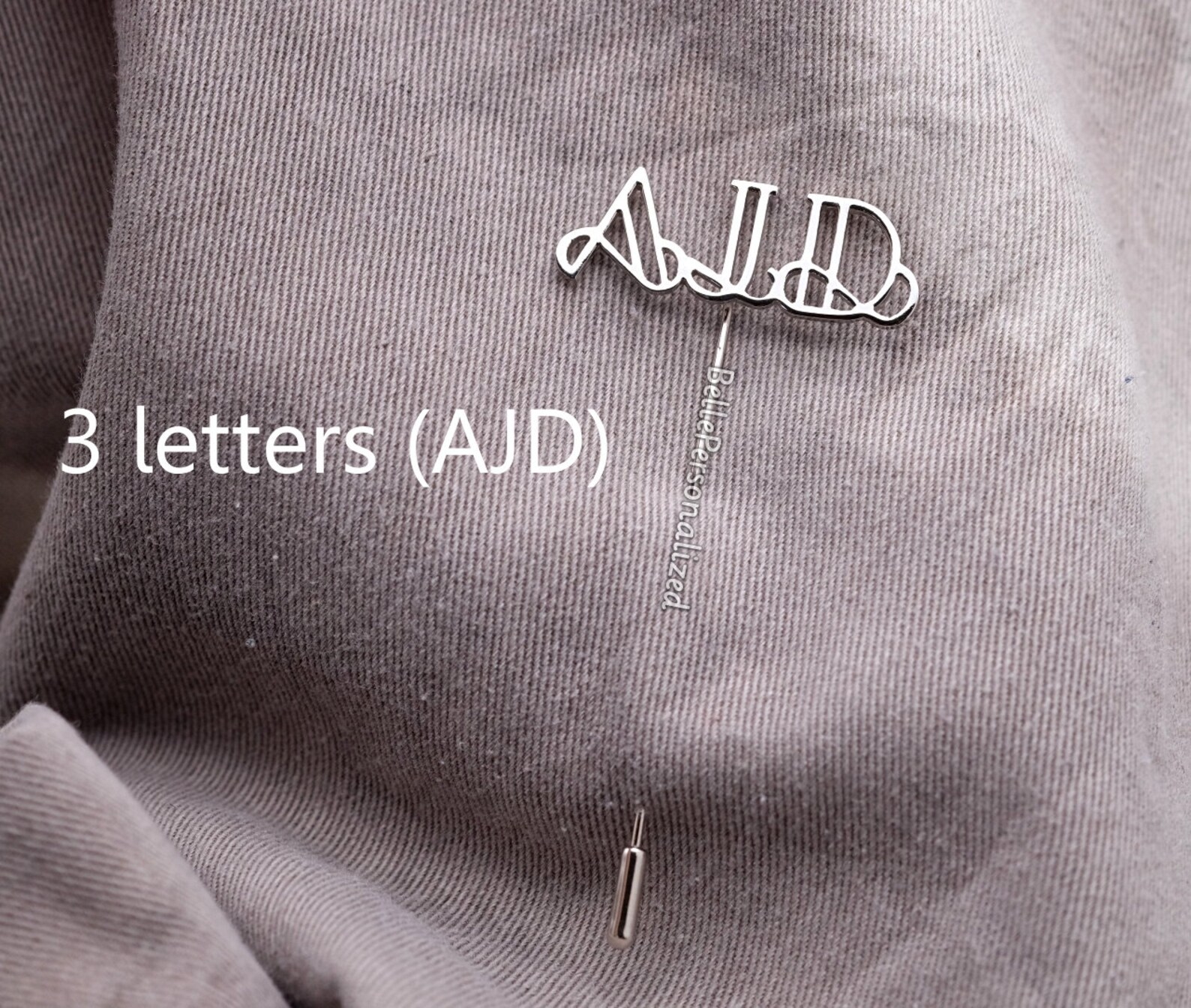 Personalized Initial Lapel Pin Personalized Name Pin Suit - Etsy
