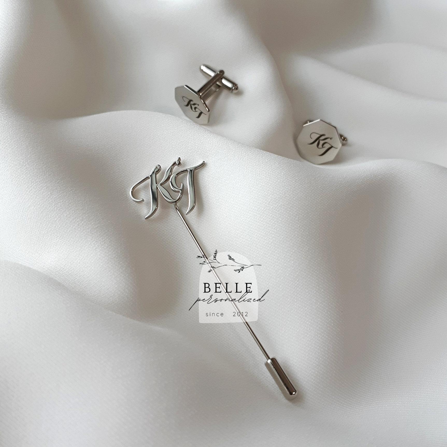 Personalized Initial Lapel Pin Personalized name pin suit | Etsy