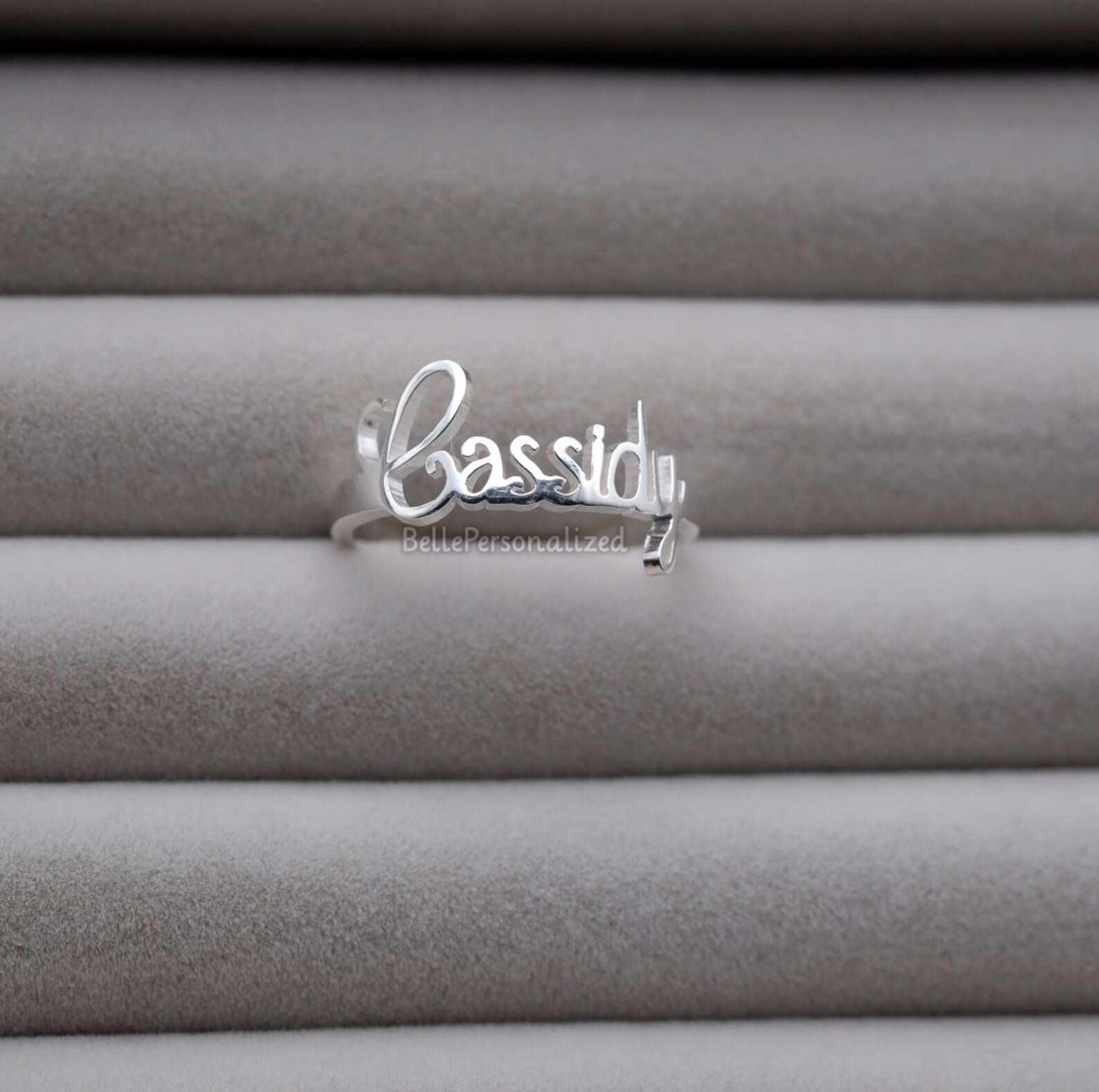 Custom Name Ring Personalized Name Ring Baby Name Your | Etsy