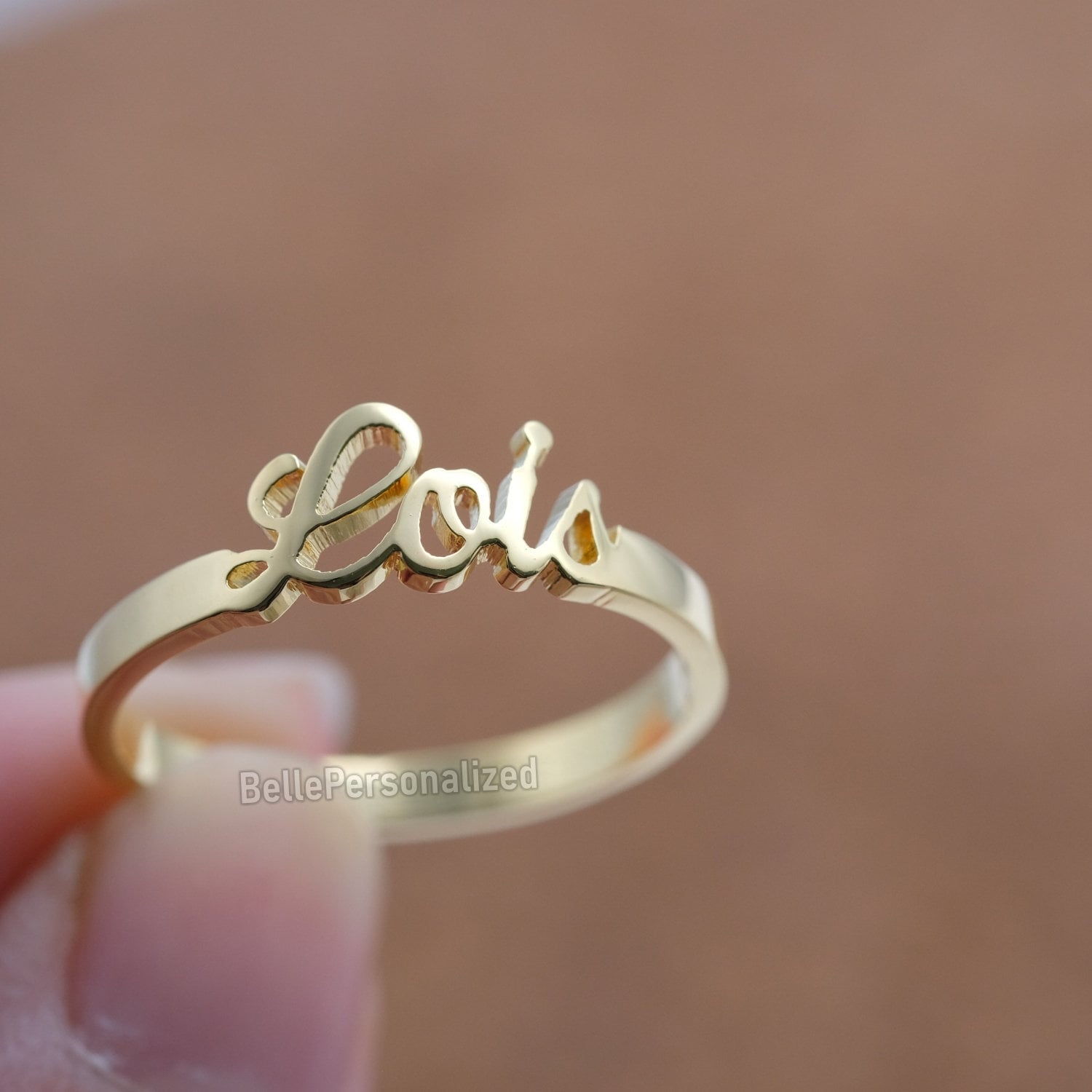 Custom Name Ring Personalized Name Ring Baby Name Your | Etsy