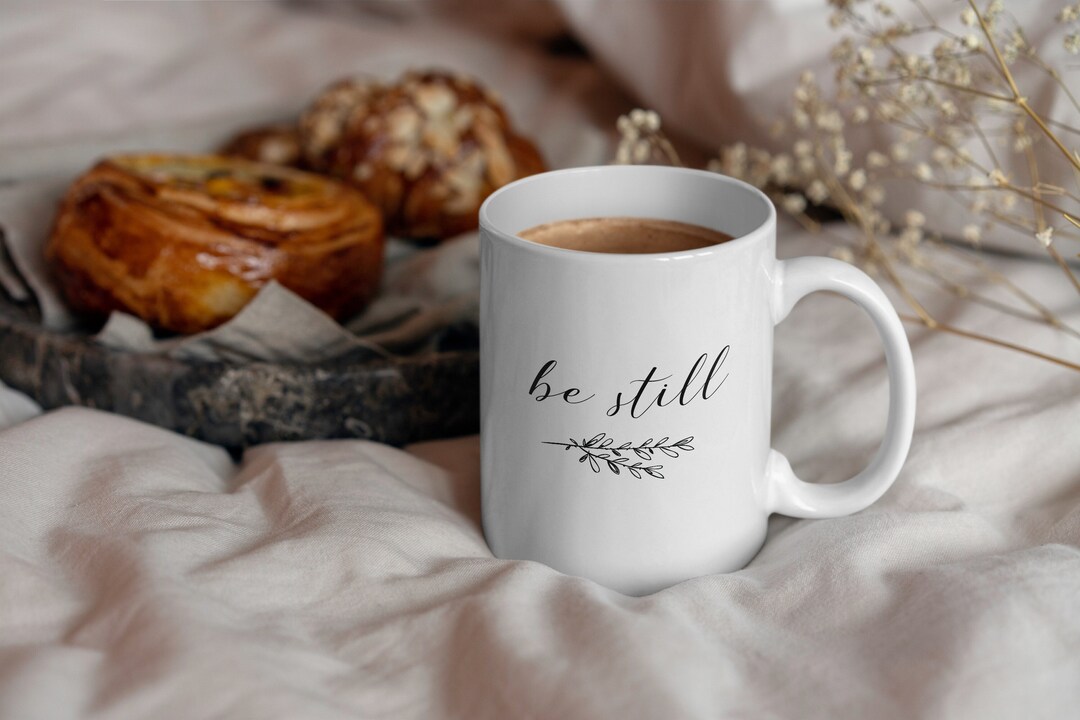 Be Still Scripture Coffee Mug Psalm 46:10 Bible Verse Coffee Cup ...