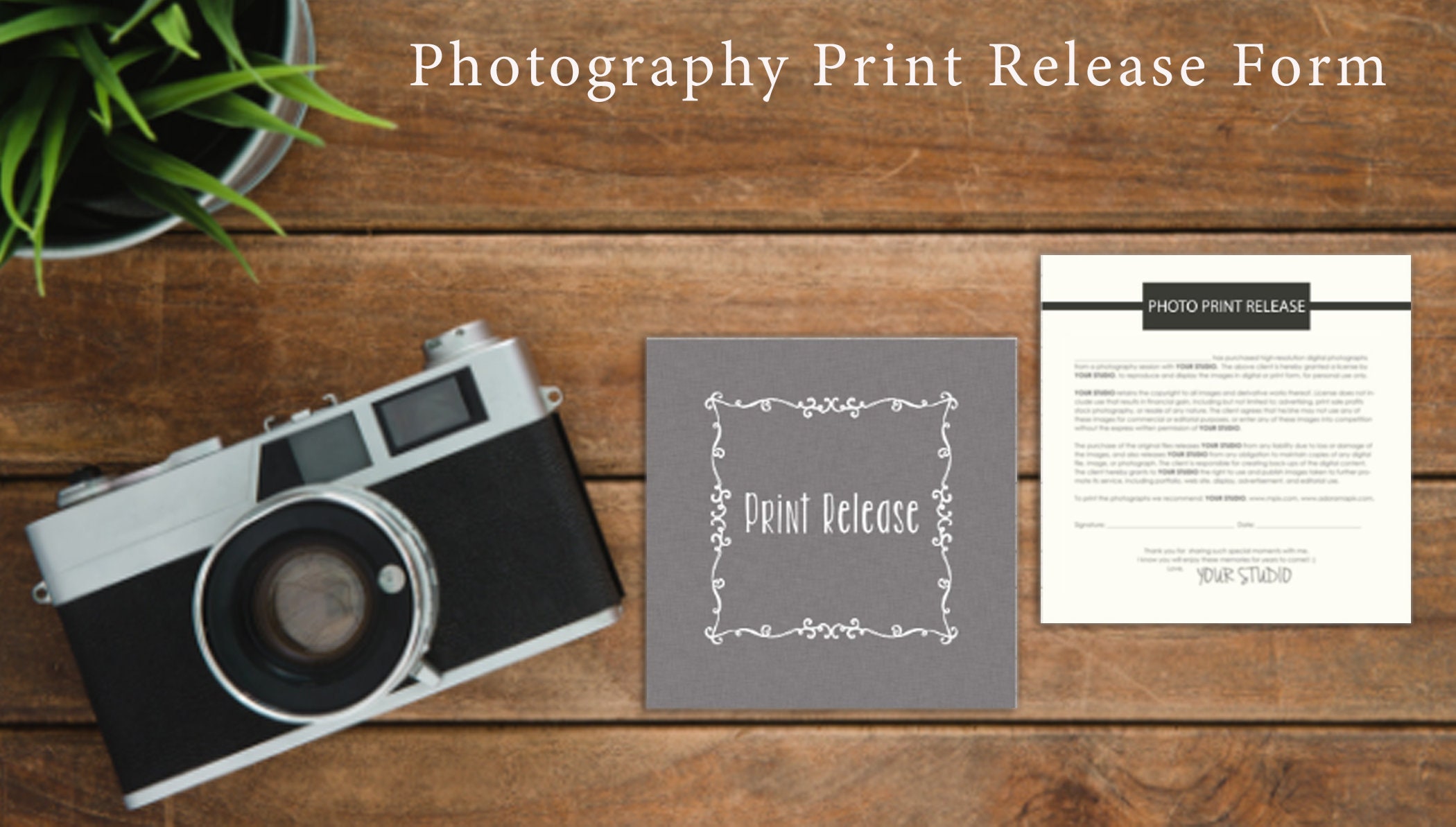 Copyrights release form print release form photography print | Etsy