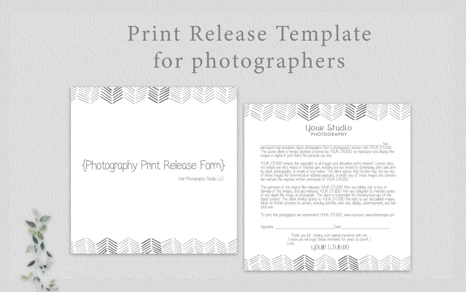 Copyrights Release Form, Print Release Form, Photography Print Release ...