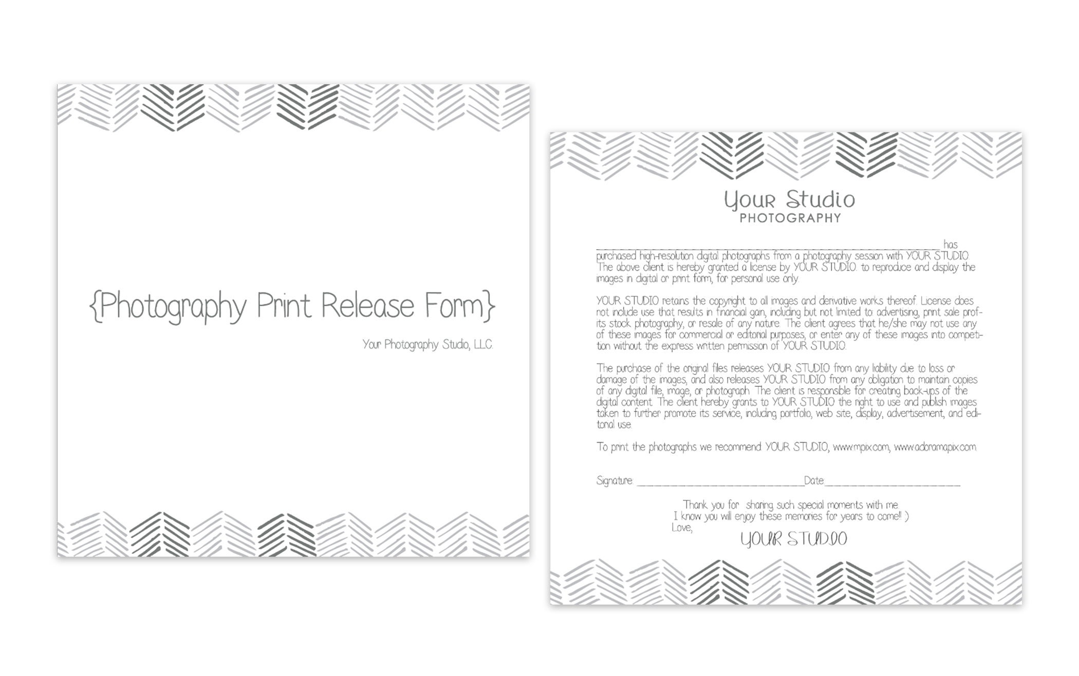 Copyrights Release Form, Print Release Form, Photography Print Release ...