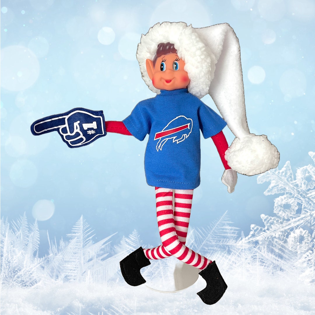 Bills Elf Football Shirt and Fan Hand for 12 Christmas - Etsy