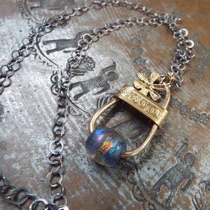 Basha Bead Ocean Sunset Series Bronze Mixed Metal Pendant Necklace 14K ...