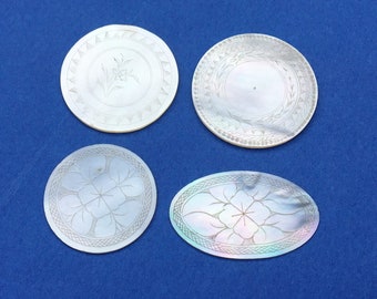 Antique Mother of Pearl Chinese Counters - Etsy UK