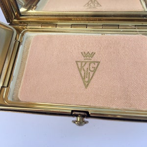 Vintage Kigu Powder Compact Barrel Shape London Street Map Scenes of ...