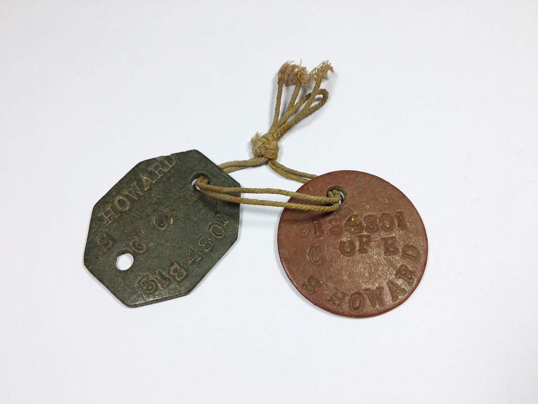 Original WW1 British Military Dog Tags Vulcanised Fibre S Howard - Etsy UK