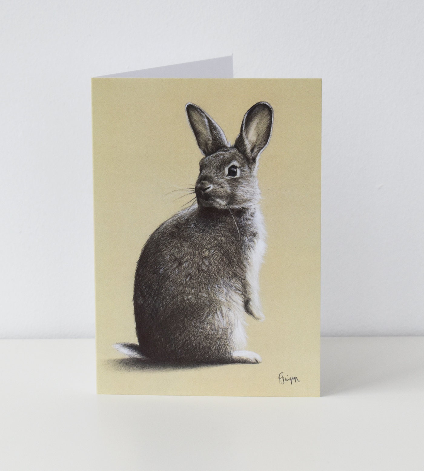 Hazel Rabbit Greeting Card - Etsy UK