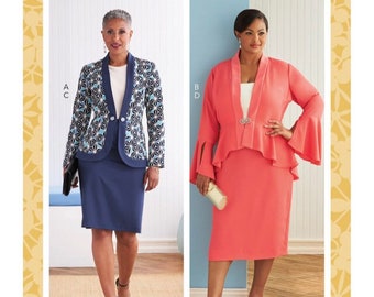 Womens Long Dress Sewing Pattern Butterick B6146 Sizes XXL-6X | Etsy